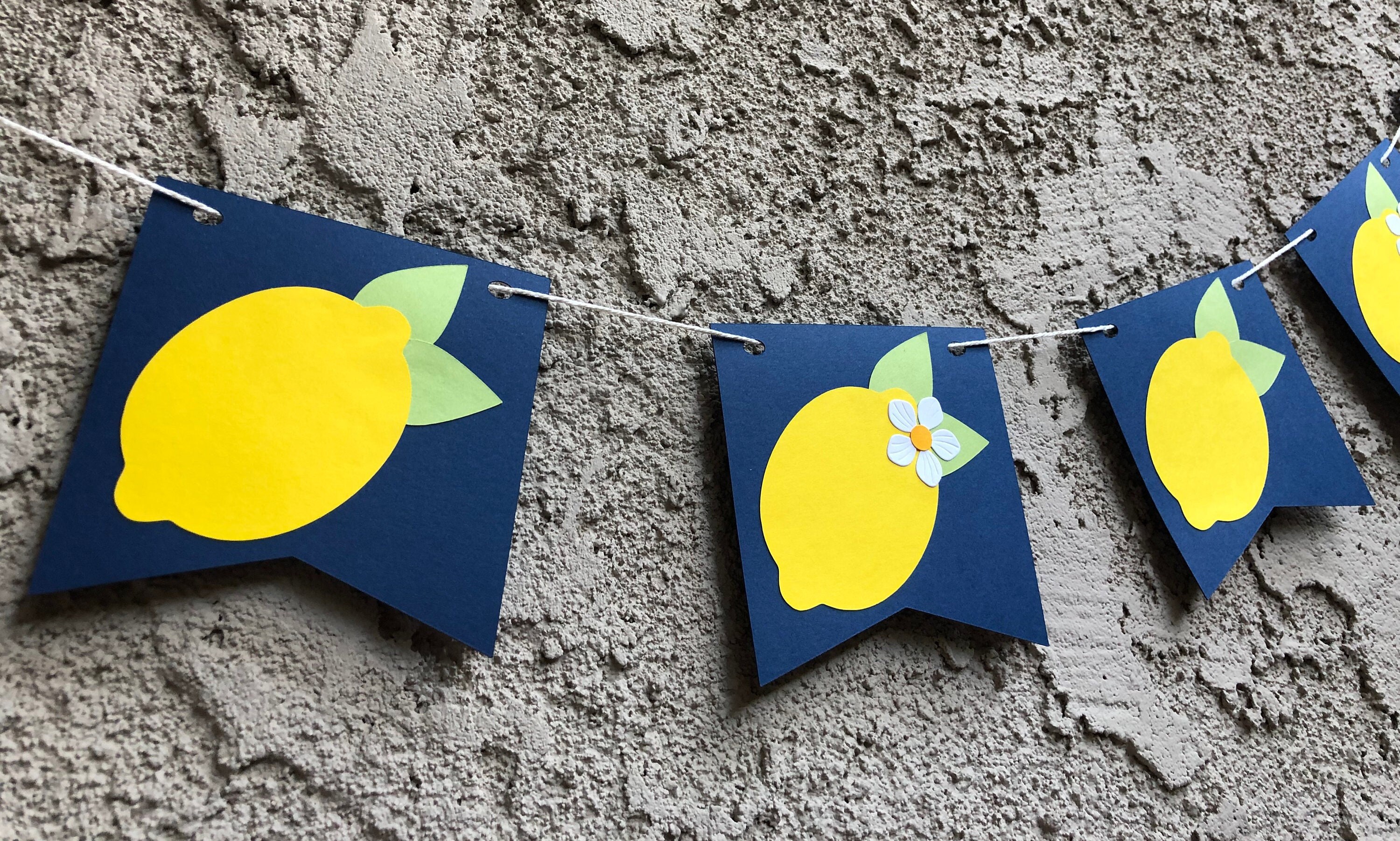 Mediterranean Style Lemon Banner. Wedding Lemon Banner. Bridal - Etsy