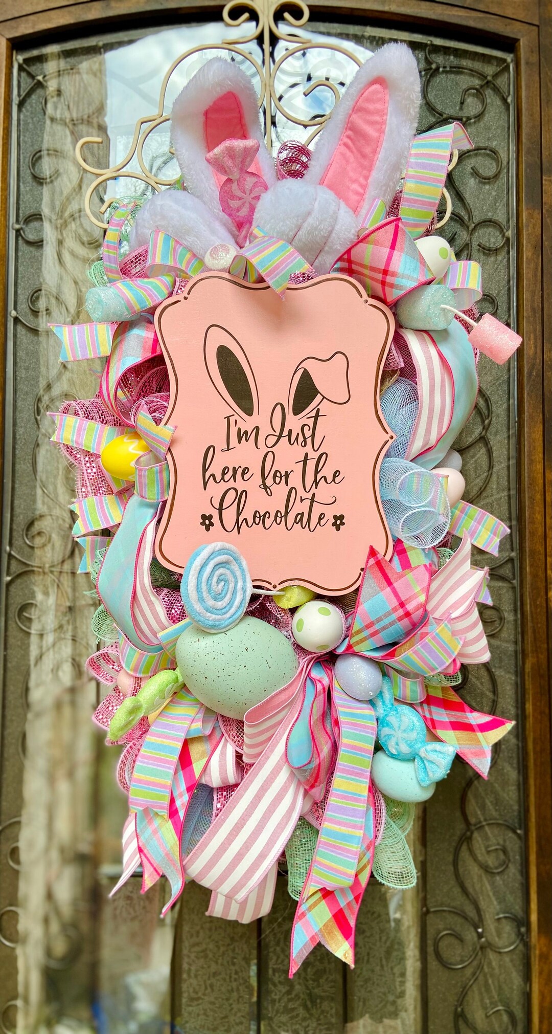 Easter Swag, Easter Wreath, Easter Bunny, Easter Door, Easter Decor ...