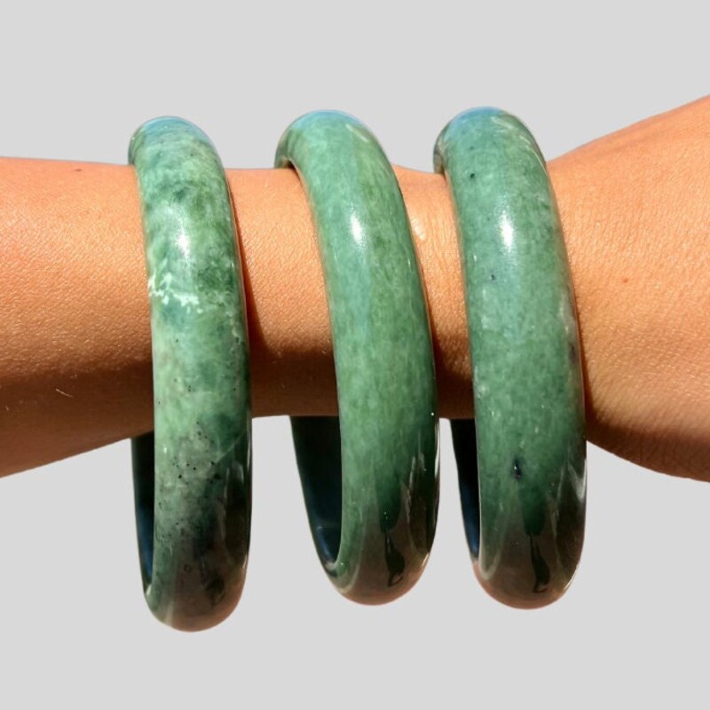 Jade Bangle - Etsy