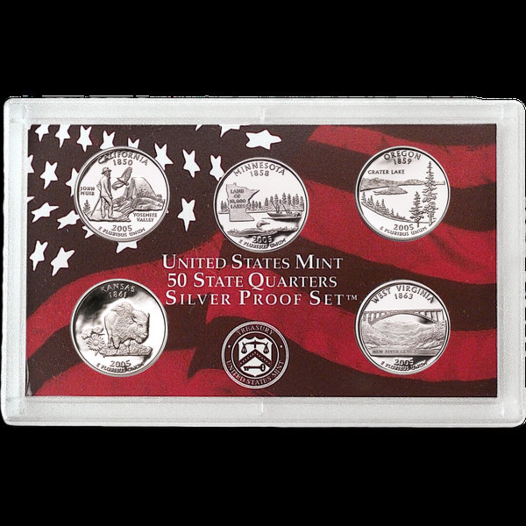 2005 Silver Proof Set Comes With Original Box and Paper - Etsy