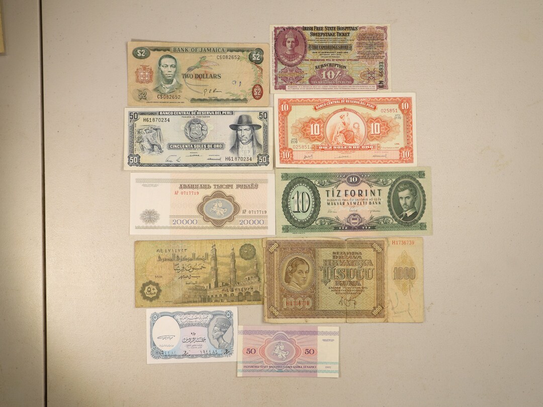 10 ASSORTED Country Currency Note Random Year Random Value N2 - Etsy