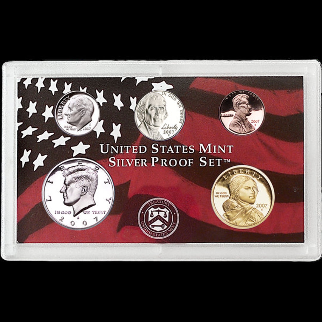 2007 Silver Proof Set Comes With Original Box and Paper - Etsy