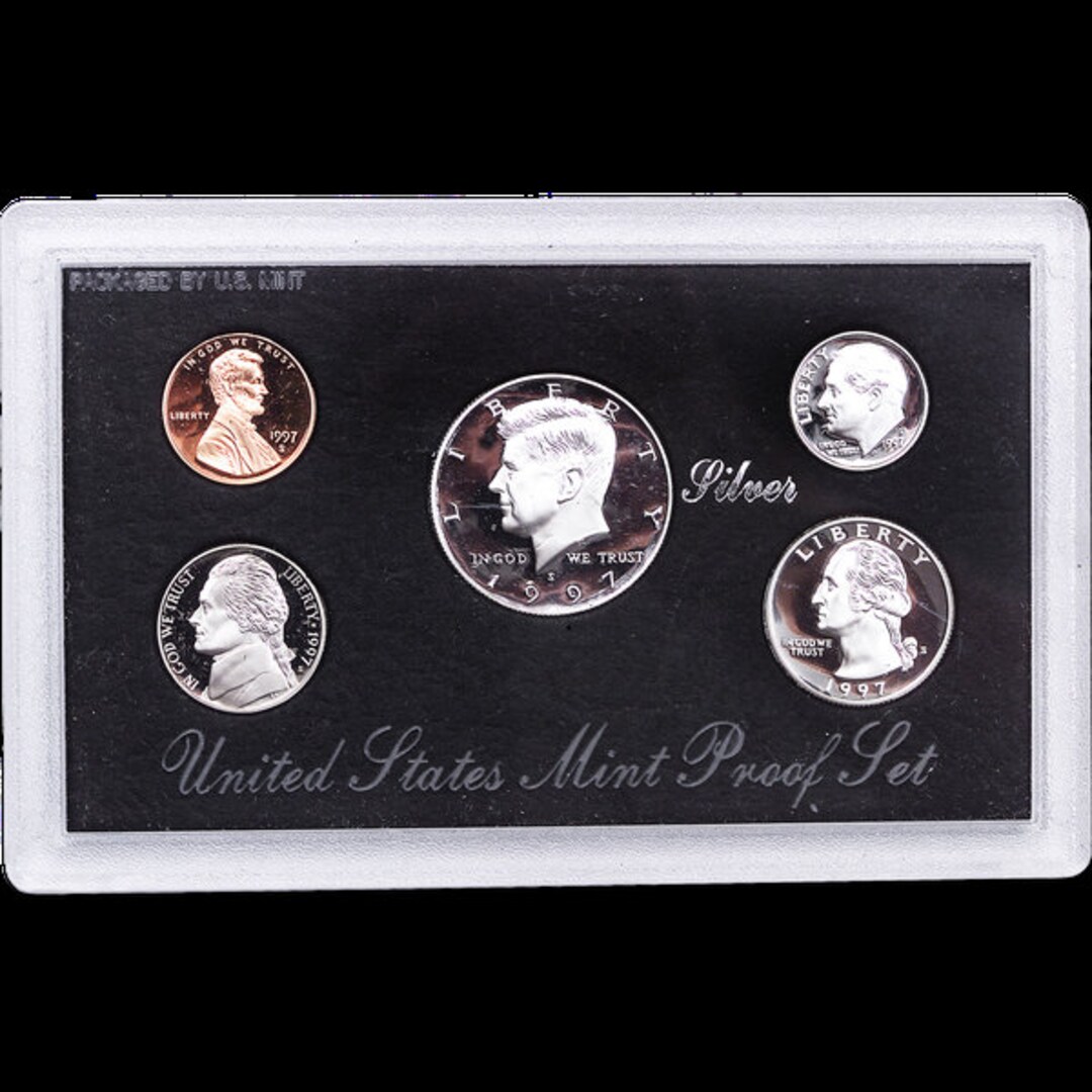 1997 Silver Proof Set Comes With Original Box and Paper - Etsy