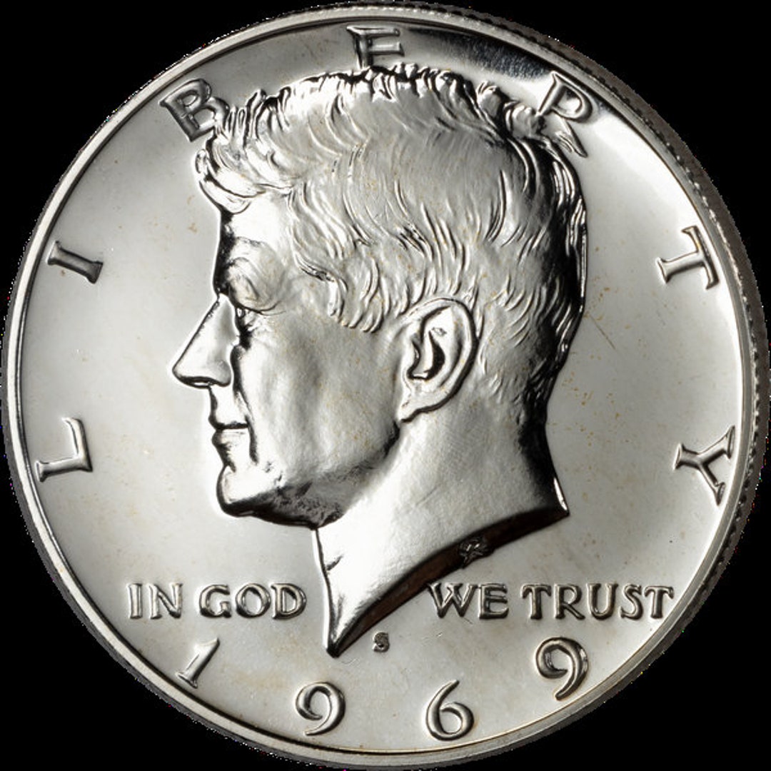 1969 Kennedy Half Dollar From Special Mint Set/uncirculated /40% Silver ...