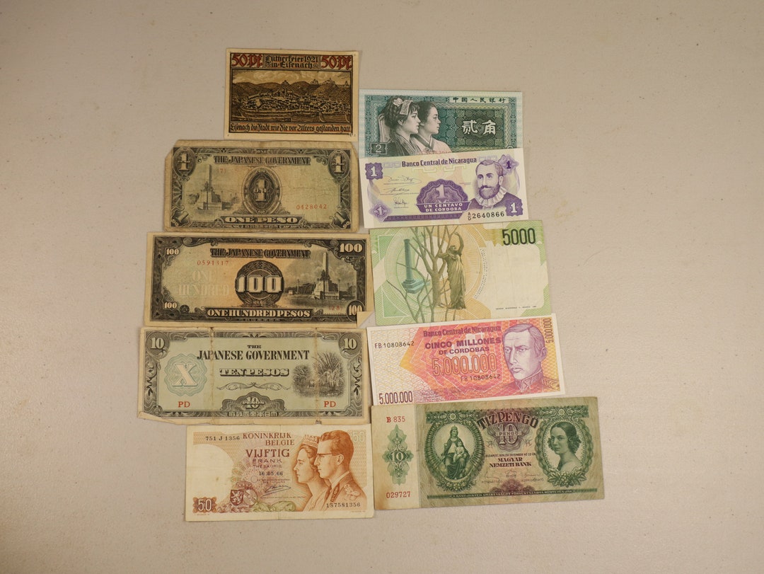 10 ASSORTED Country Currency Note Random Year Random Value N18 - Etsy