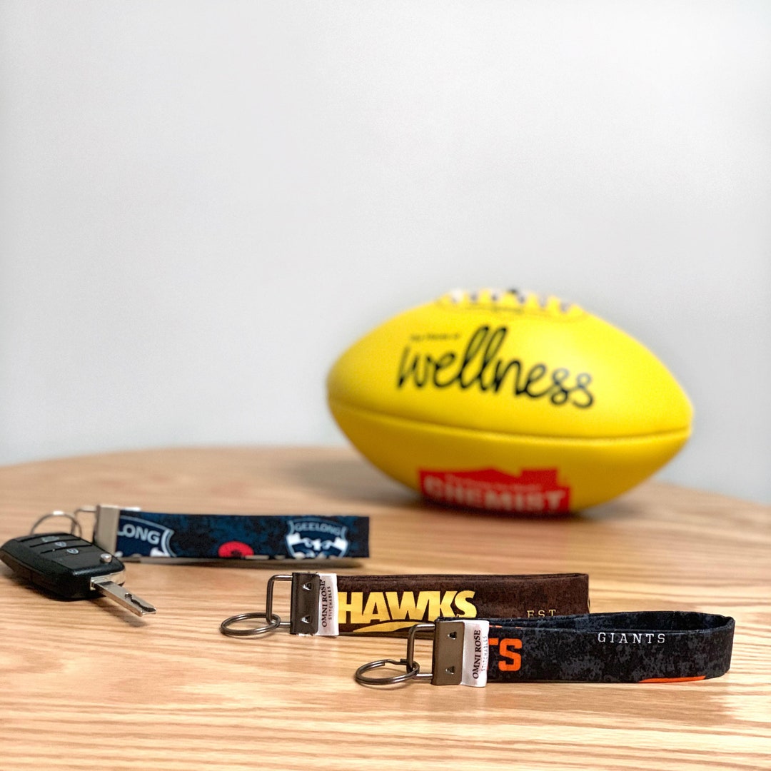 AFL Themed Mini Key Chain - Etsy Australia