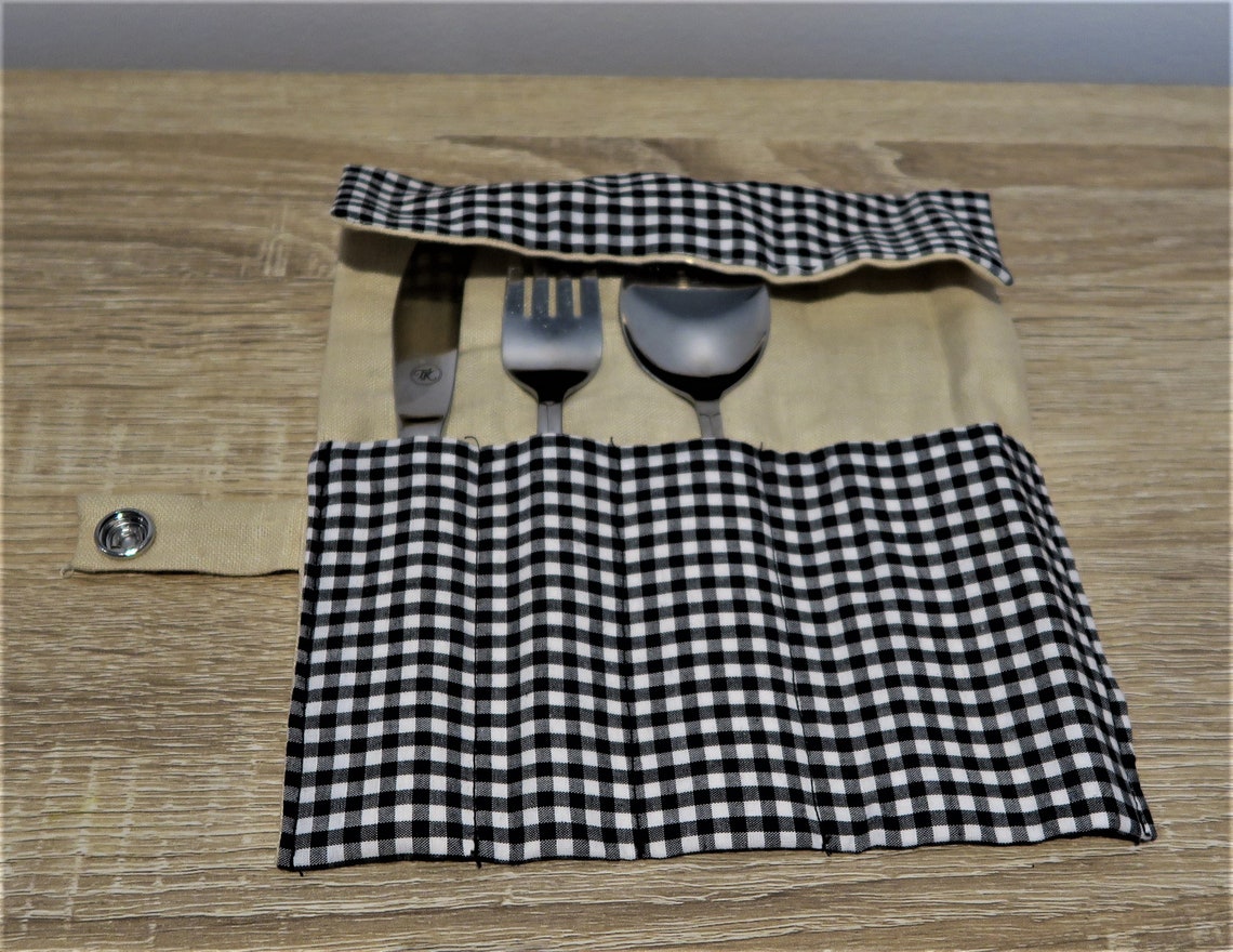 Reusable Cutlery Organiser Roll | Etsy