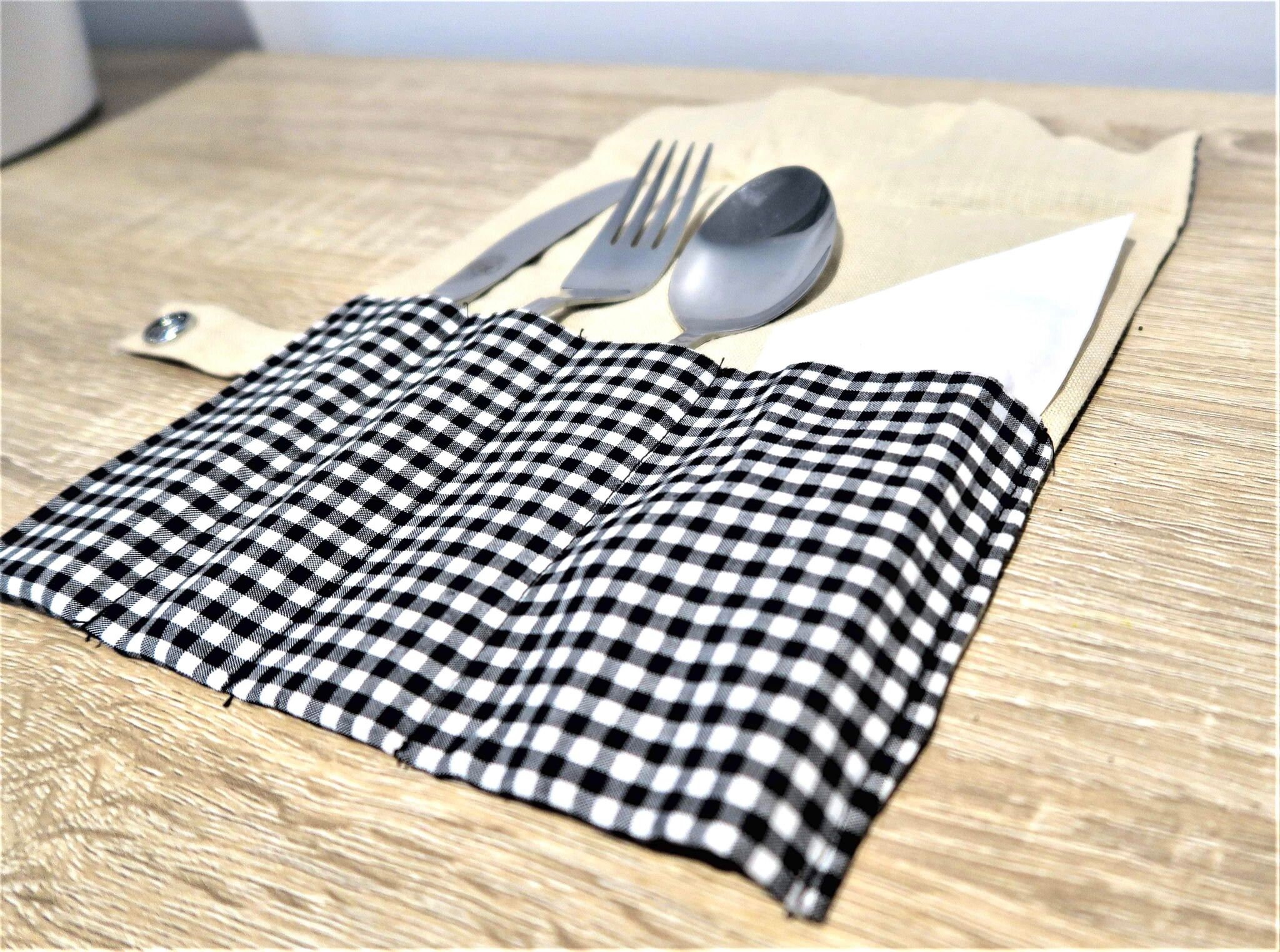Reusable Cutlery Organiser Roll - Etsy Australia