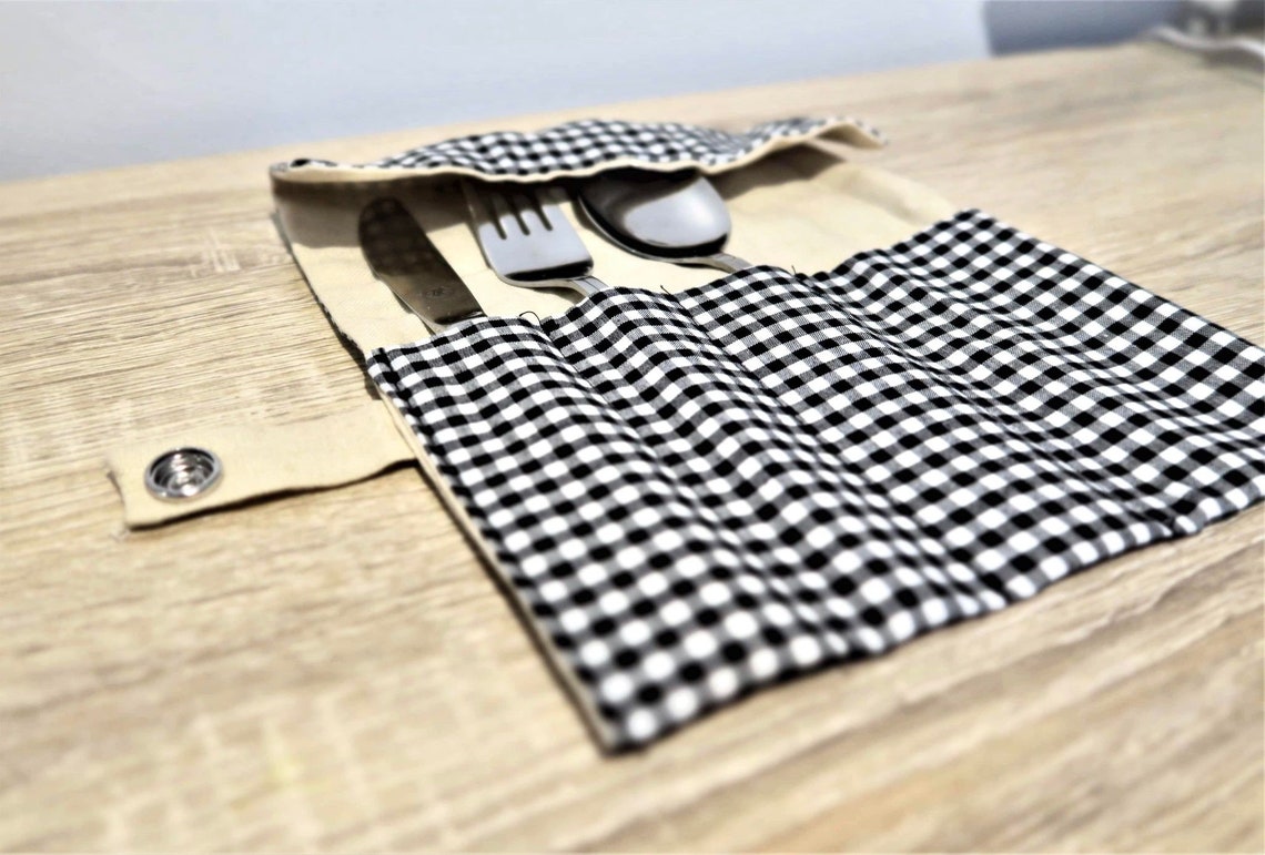 Reusable Cutlery Organiser Roll - Etsy Australia