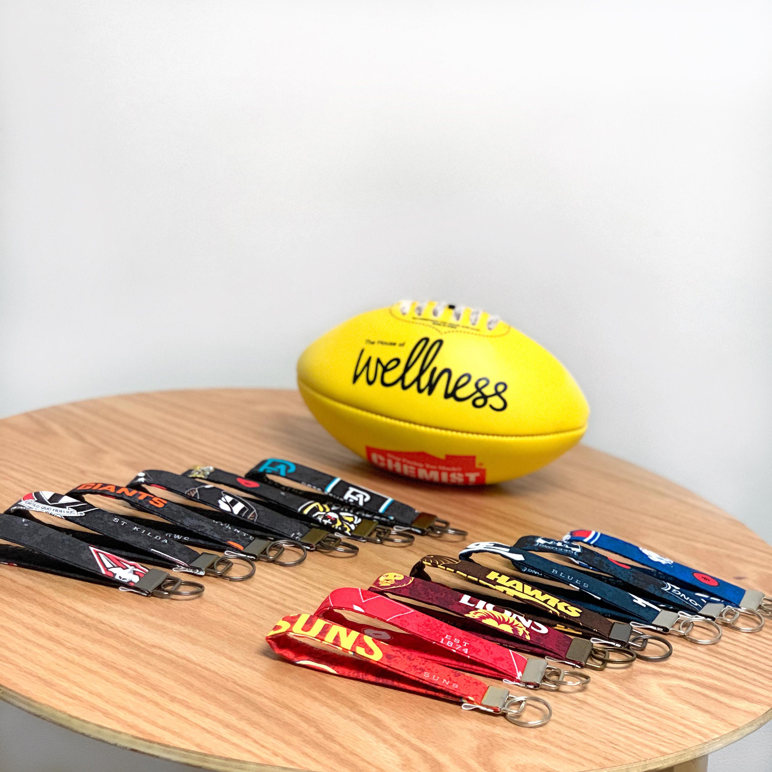 AFL Themed Mini Key Chain - Etsy Australia