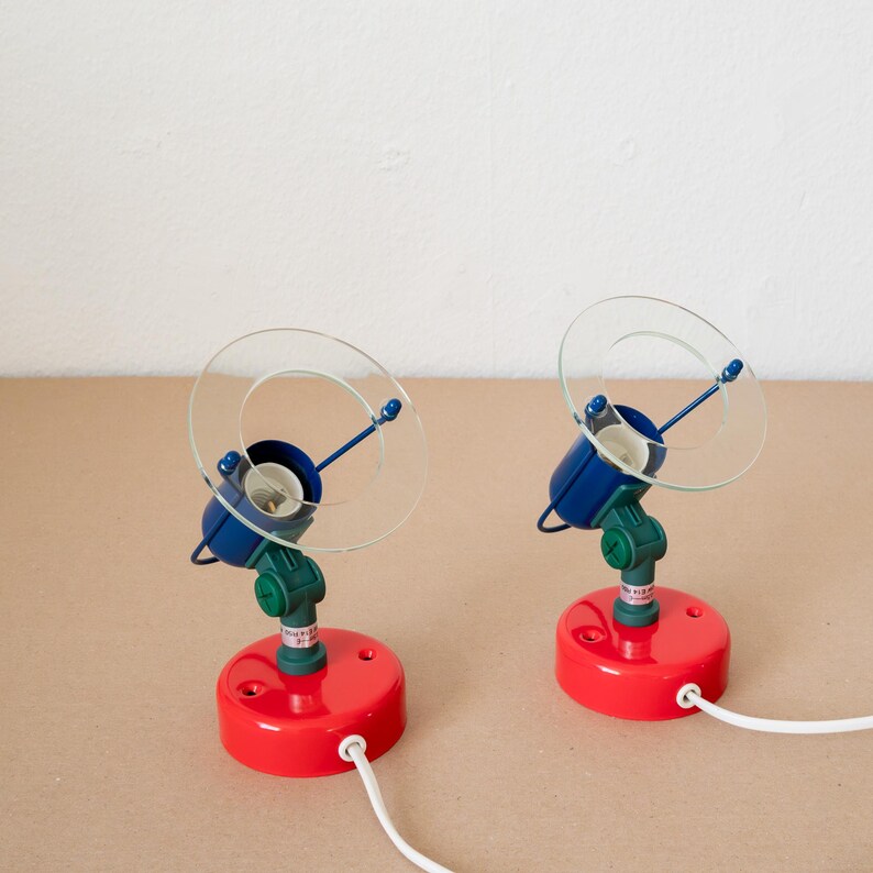 Pair of Vintage Memphis Style Wall Spotlights – Man Kwong, 1990s-2000s ...