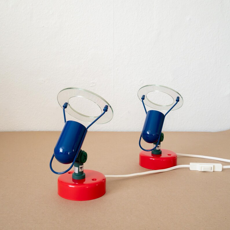 Pair of Vintage Memphis Style Wall Spotlights – Man Kwong, 1990s-2000s ...