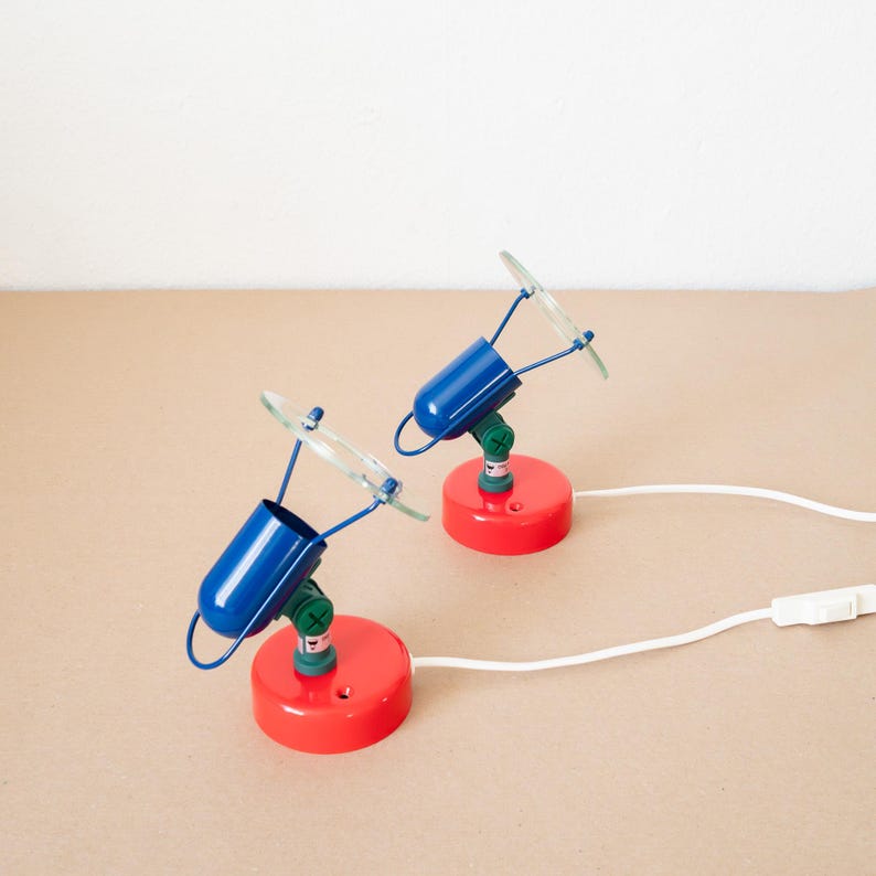 Pair of Vintage Memphis Style Wall Spotlights – Man Kwong, 1990s-2000s ...