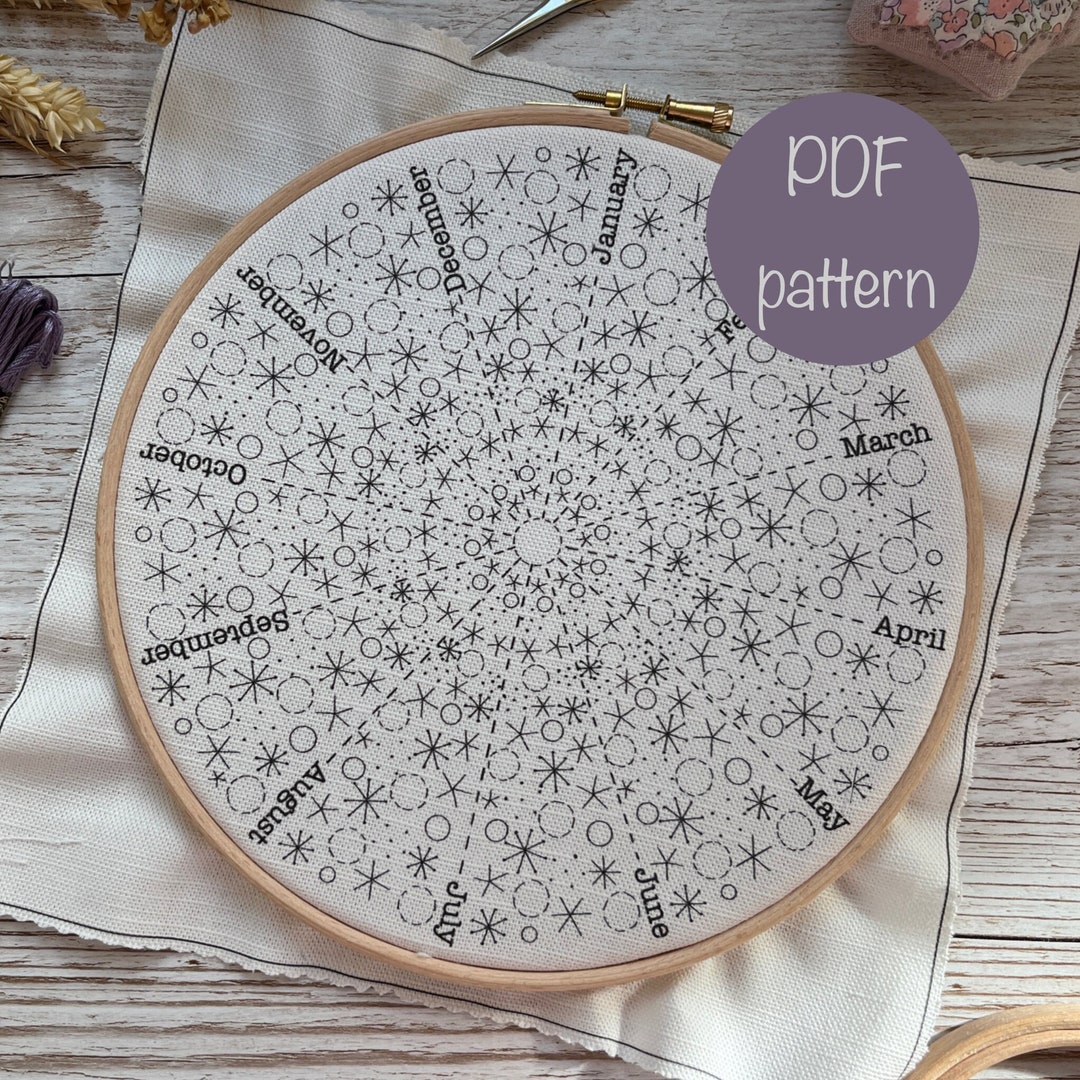 PDF Flower a Day Embroidery Design, Instant Download Temperature ...