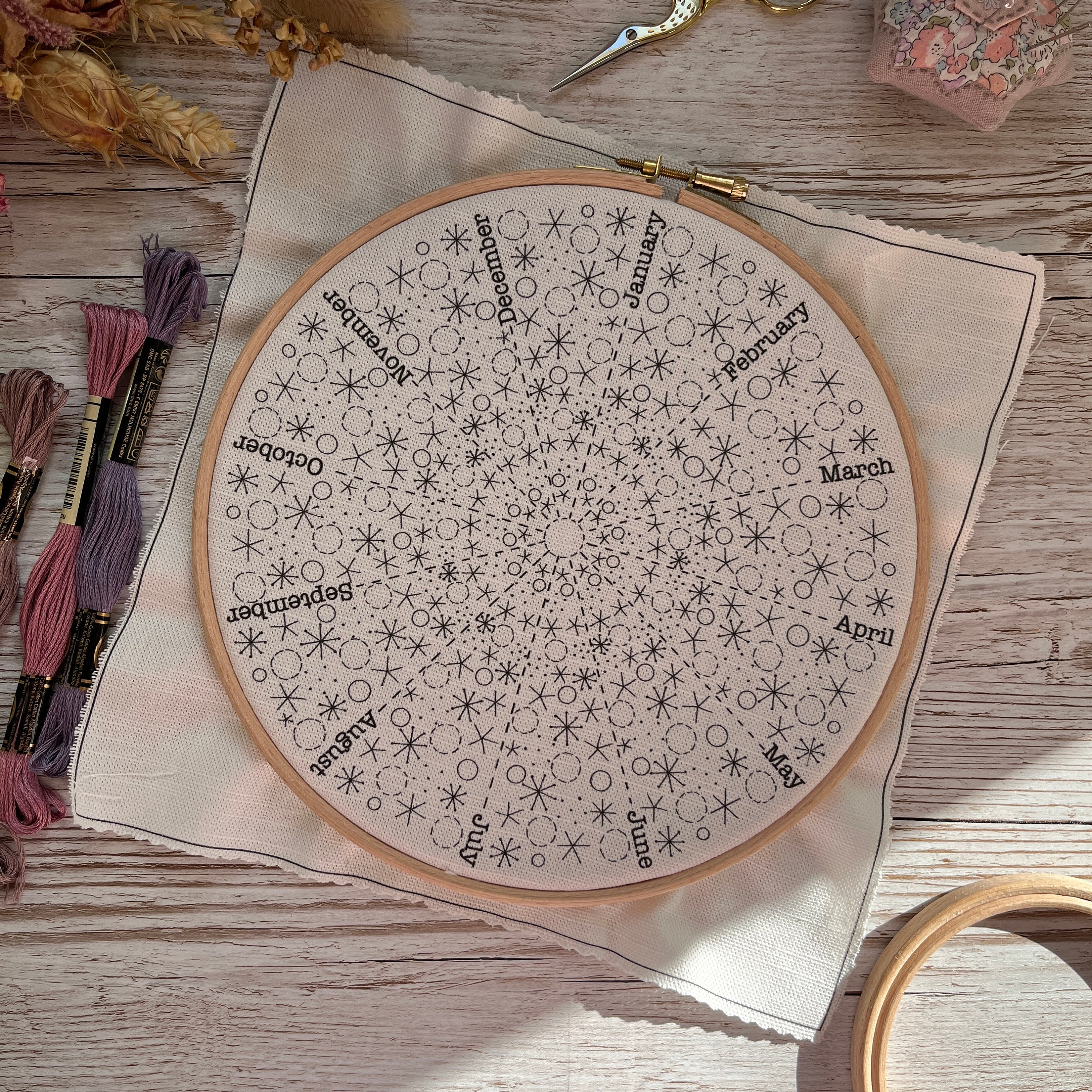 PDF Flower a Day Embroidery Design, Instant Download Temperature ...