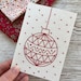 Embroidered Christmas Bauble Card Pattern: Hand Sewn Designs (PDF ...