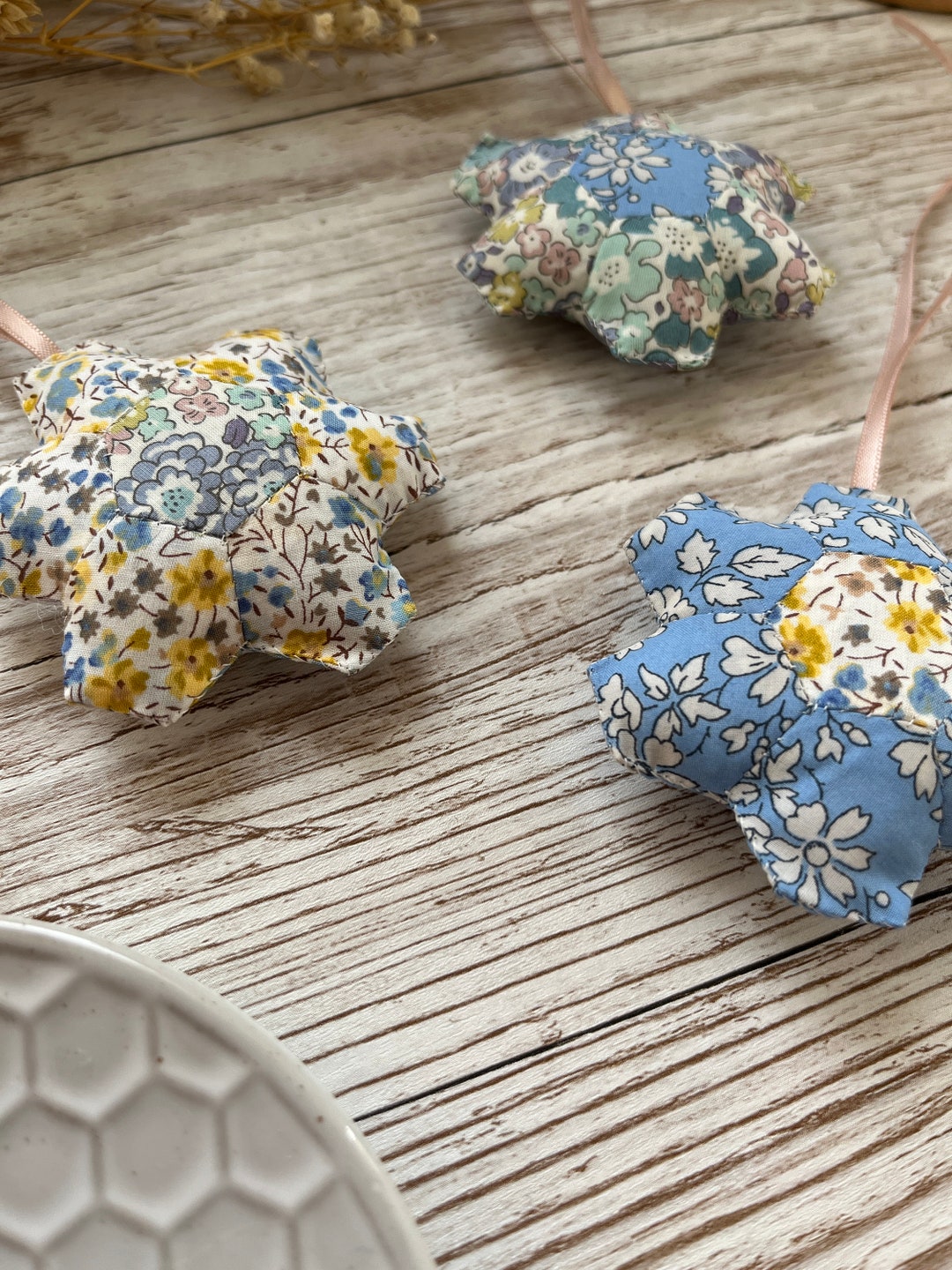 English Paper Pieced Floral Decoration Kit, EPP Hanging Decoration ...