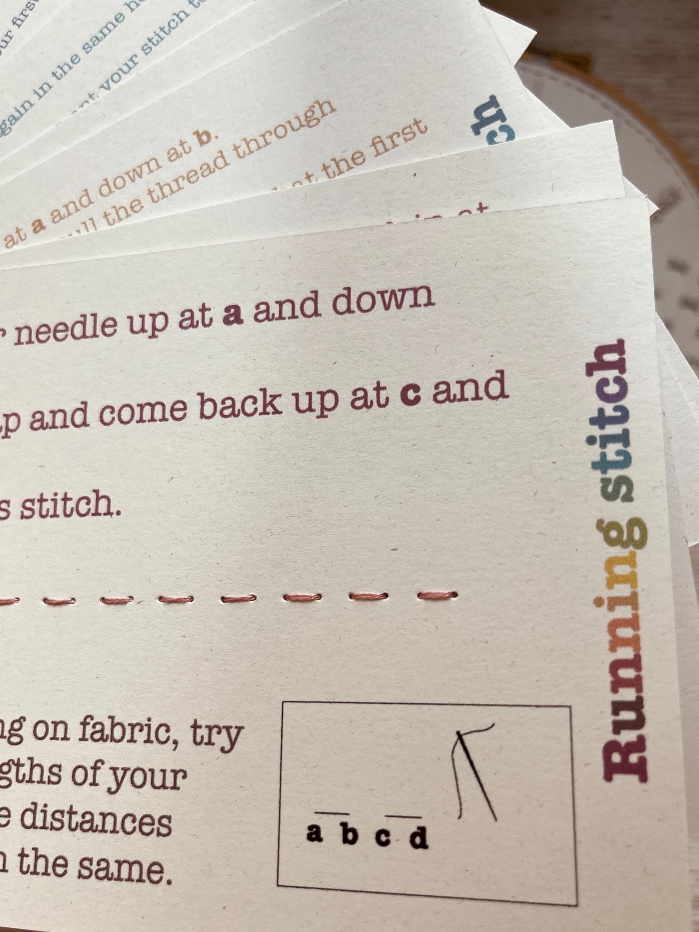 Embroidery Stitch Guide Cards: Beginner DIY Craft (PDF Pattern) - Etsy