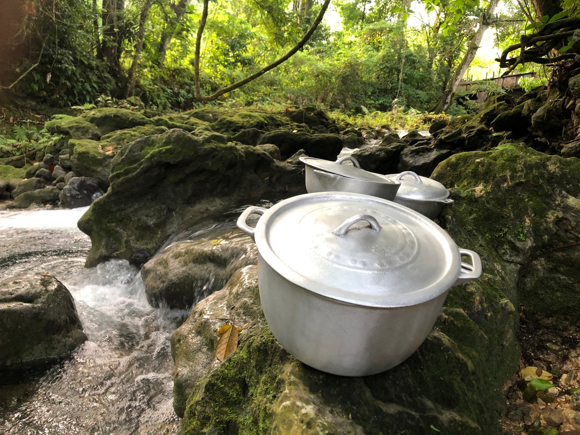 Jamaican Dutch Pot 4 Piece Set Cast Iron Dutch Pot Dutchie - Etsy Canada