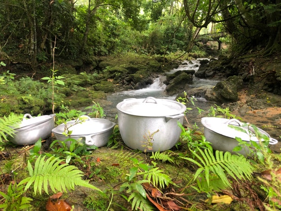 Jamaican Dutch Pot 4 Piece Set Cast Iron Dutch Pot Dutchie - Etsy Canada