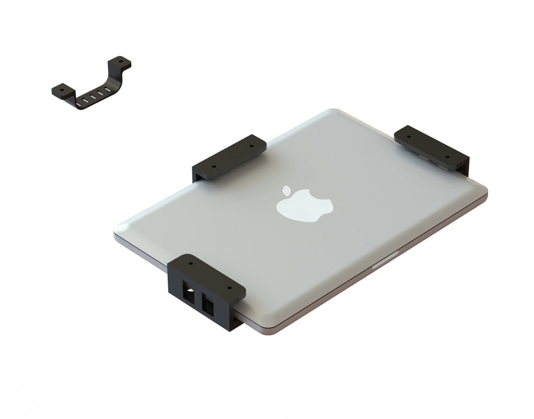 SINGLE Under Desk Laptop Mount With Screws, Different Sizes and Cable ...