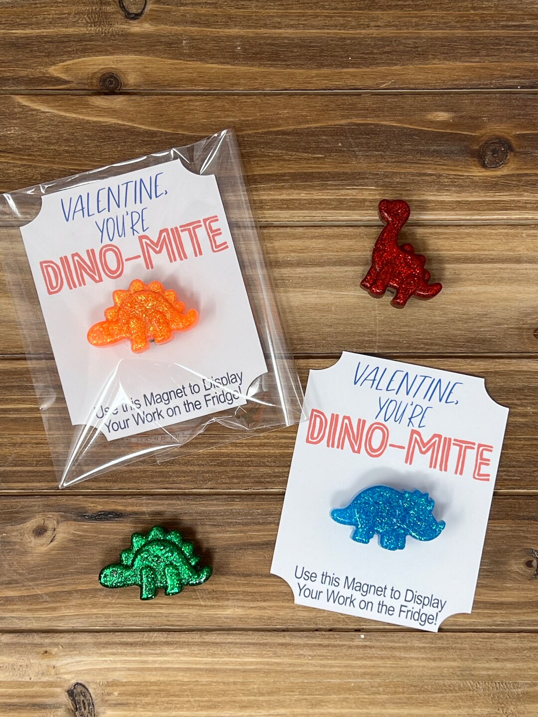 Dinosaur Valentines for Classroom Parties - Etsy