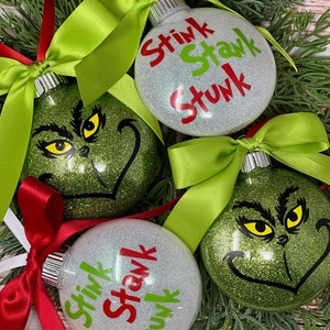 Grinch Ornament Sets - Etsy