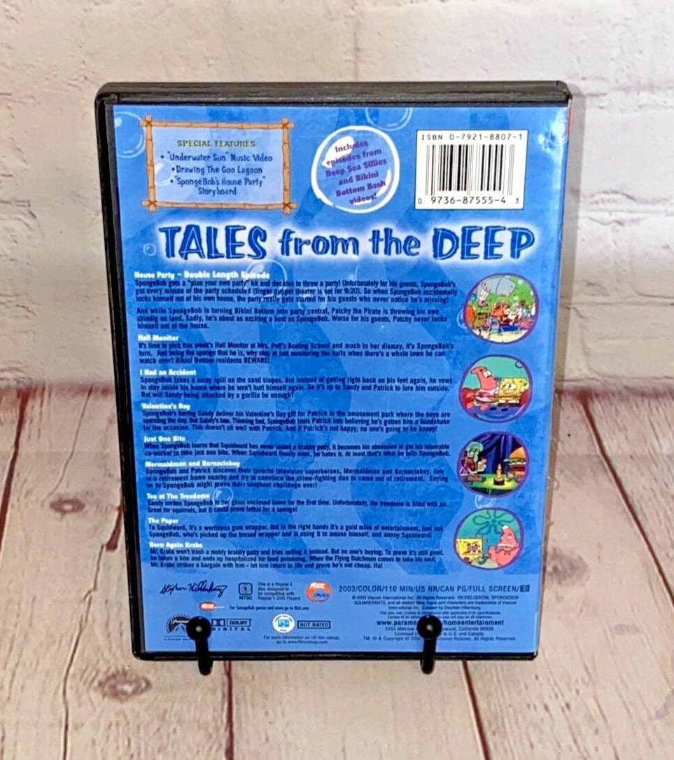 Nickelodeon's Spongebob Squarepants "tales From the Deep" by Paramount ...