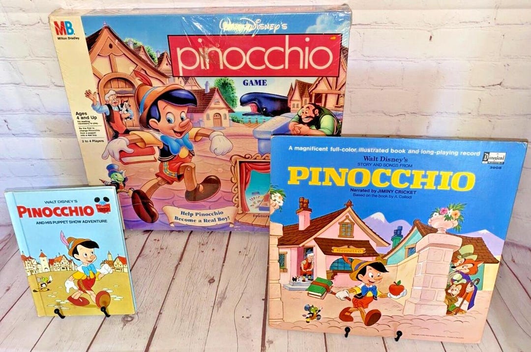 Disney's Pinocchio Fan Bundle | Includes Sealed 90s 3-D Board Game ...