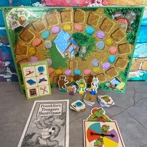 Franklin's Treasure Hunt Game by Briarpatch 1986 | for 2 to 4 Players ...