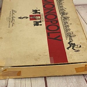 Vintage 1946 Monopoly Game | Parker Brothers White Box Set - Etsy