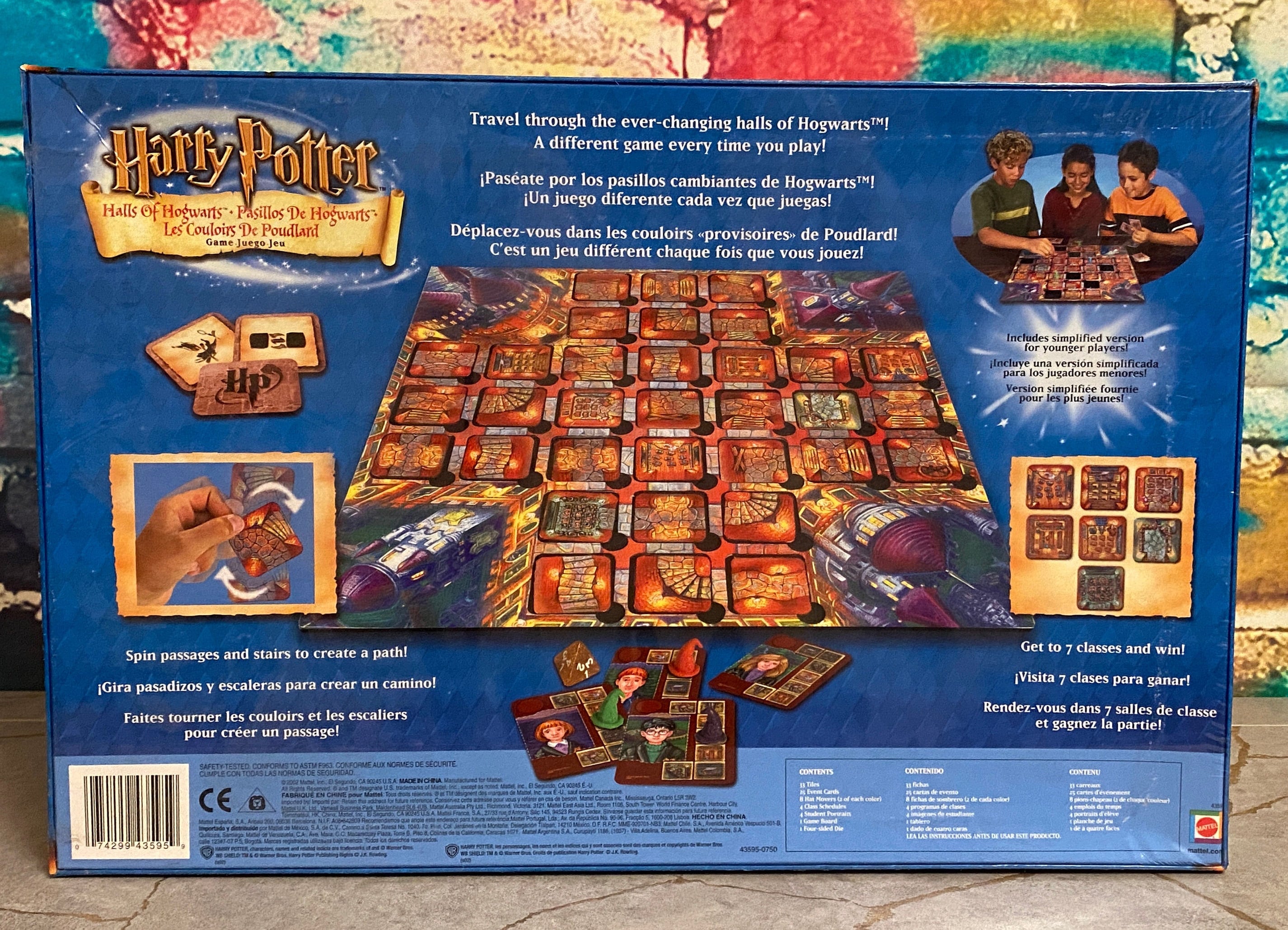 Brand New Harry Potter halls of Hogwarts Board Game by Mattel 2002 Ages ...