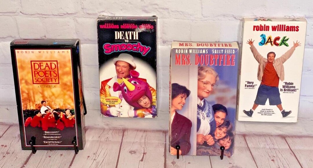 Robin Williams Movies VHS Bundle | Includes Four (4) VHS Tapes | See ...