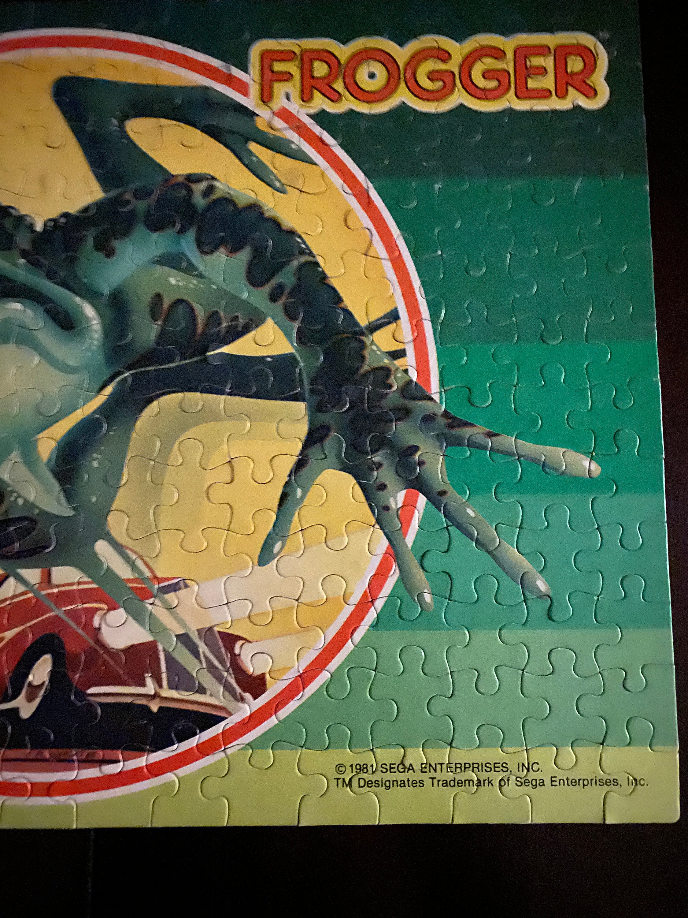 Vintage Frogger Jigsaw Puzzle by Milton Bradley 1981 200 Piece Puzzle Ages 7 to Adult Measures ...