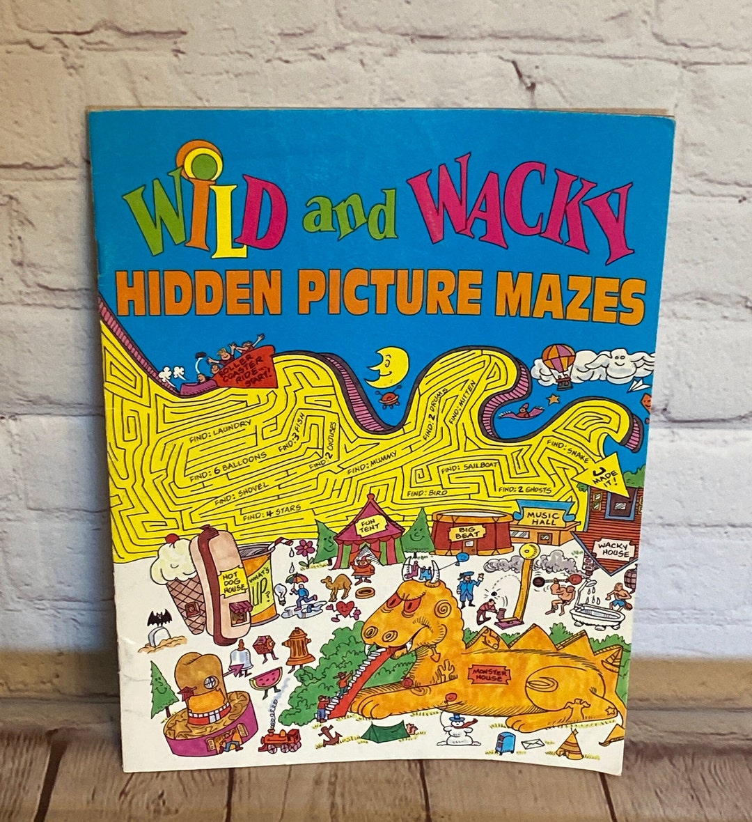Wild and Wacky Hidden Picture Mazes by Kids Books Inc 1994 | Never Used ...