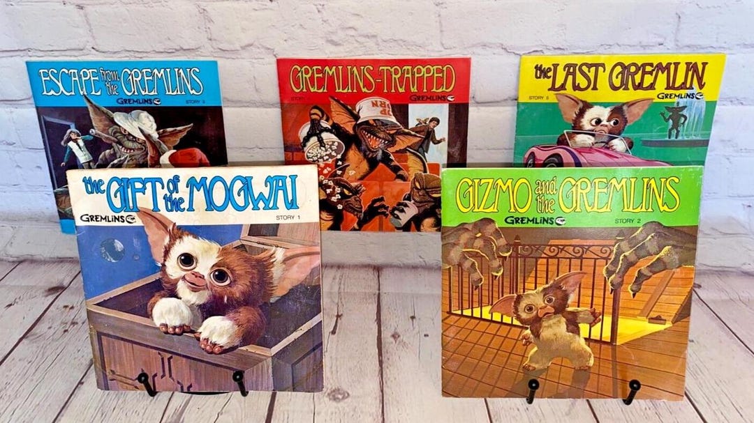 Gremlins Vinyl Records and Books by Warner Bros. 1984 | 7" 33 RPM ...