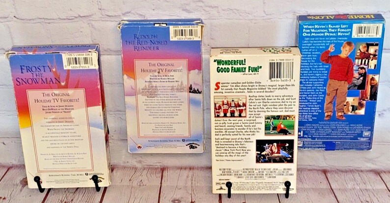 Vintage Christmas Movie VHS Bundle the Santa Clause Home Alone Rudolph ...