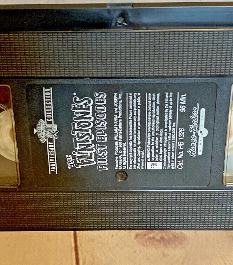 The Flintstones First Episodes VHS by Hanna-barbera Home Video 1991 ...