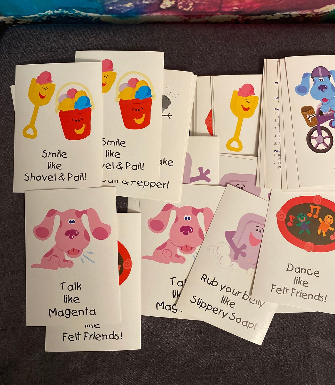 Blue's Clues Card Game by University Games 1998 With 3 - Etsy