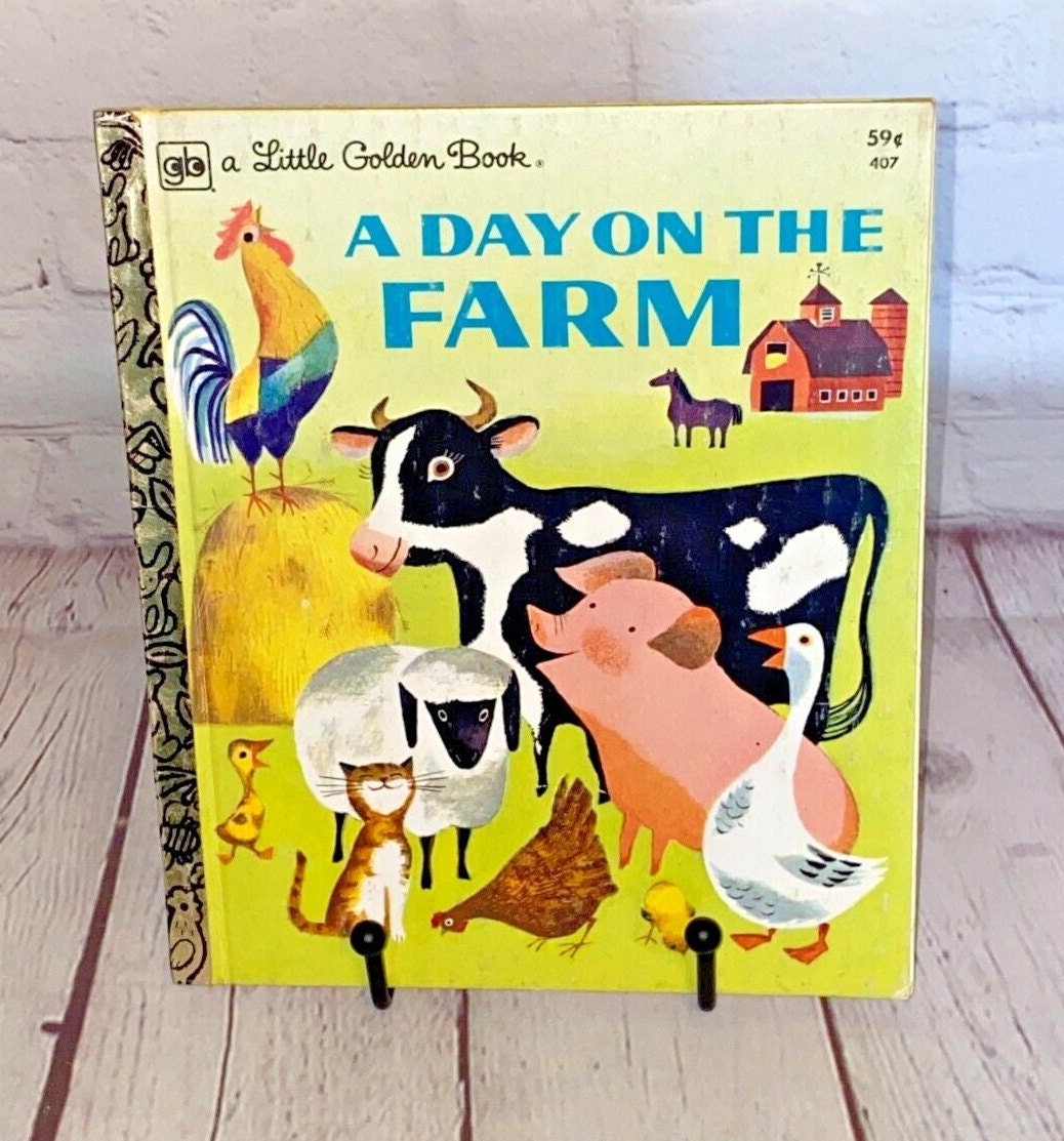 A Day on the Farm Hardcover Children's Book by Golden Press 1978 ...