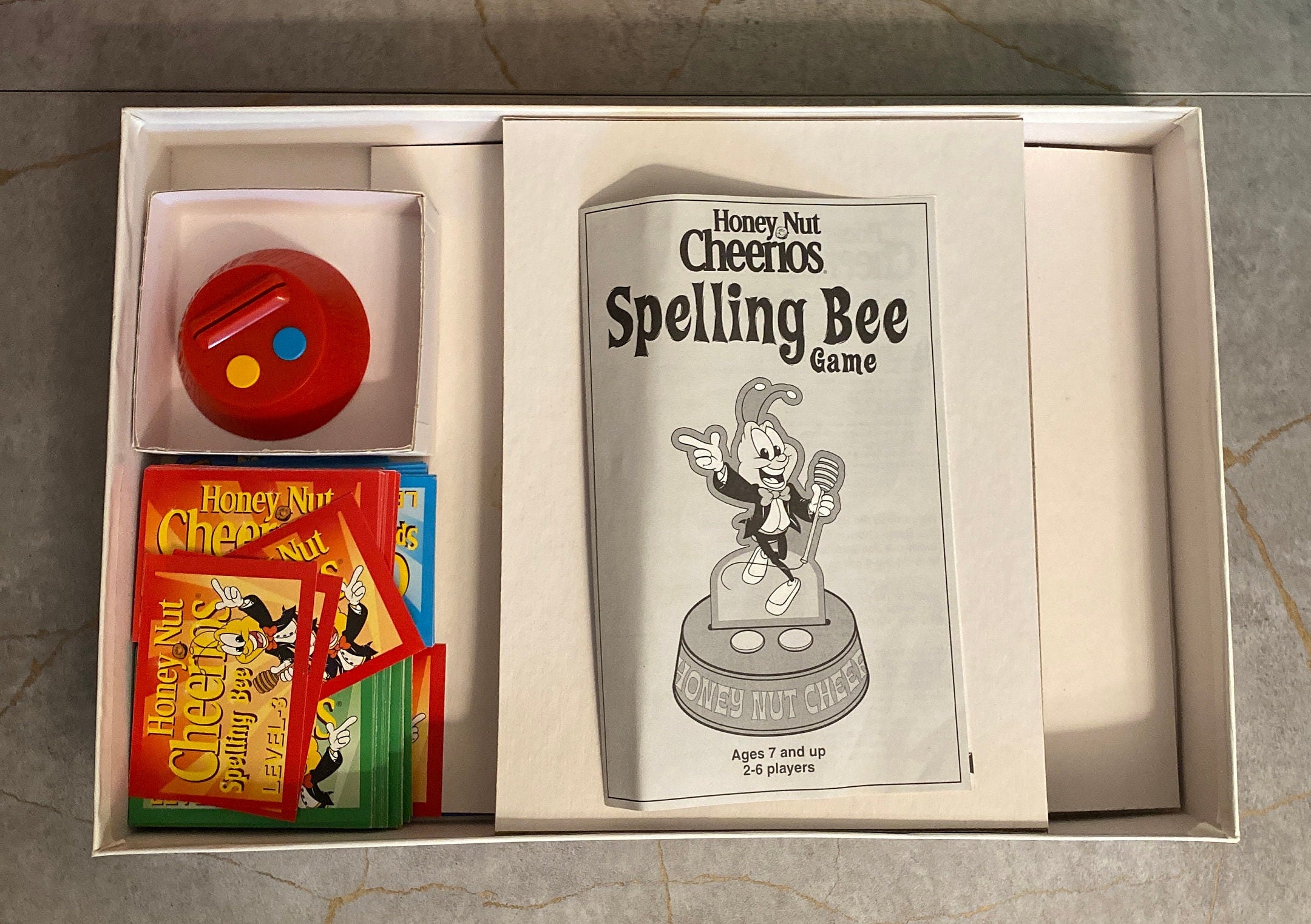 Honey Nut Cheerios Spelling Bee Board Game by Briarpatch 2001 - Etsy