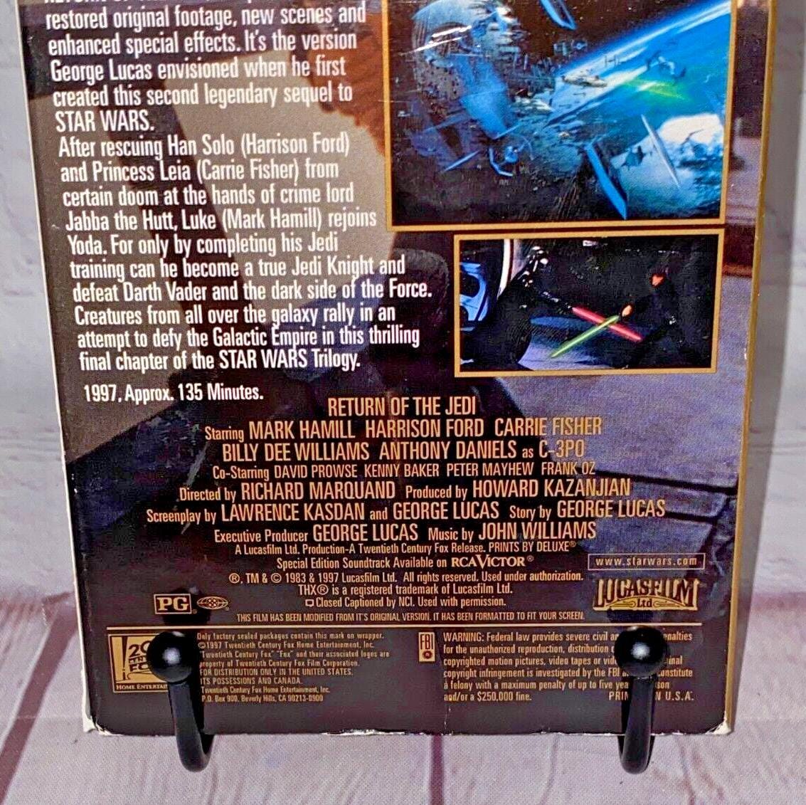 Return of the Jedi Special Edition VHS by Fox Video 1997 | Rated PG ...