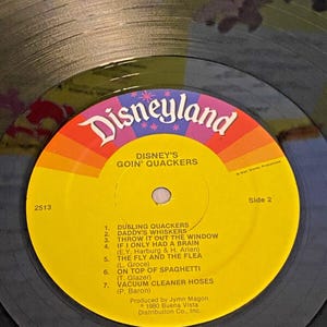 Disney's "goin' Quackers!" Vinyl Record Starring Donald Duck by ...