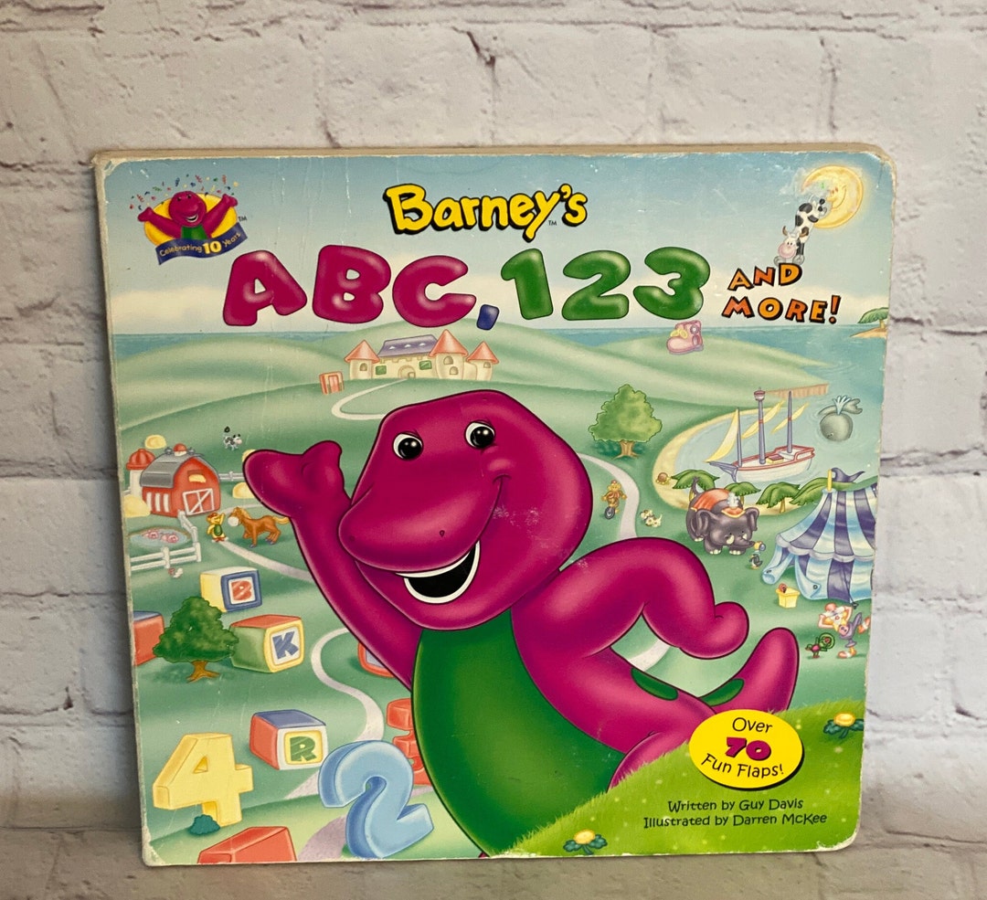 Barney's ABC 123 and More Written by Guy Davis 1998 - Etsy