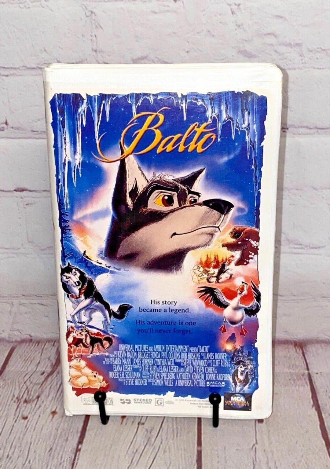 Balto VHS by MCA Universal Home Video 1995 | Rated G | Running Time: 1 ...