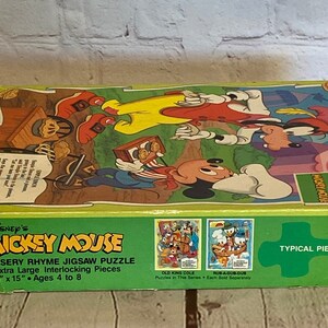 Disney's Mickey Mouse "simple Simon" 63 Piece Nursery Rhyme Jigsaw ...