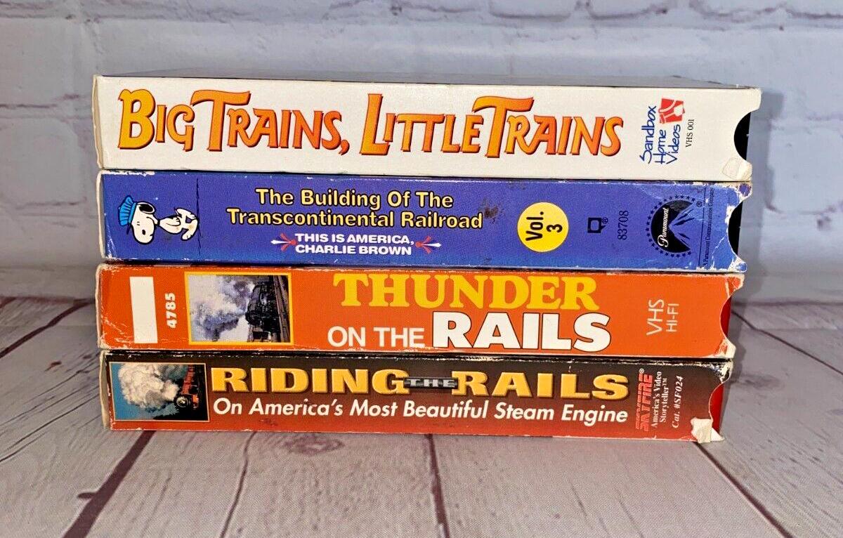 Vintage Train and Railroads VHS Bundle | Includes Four (4) VHS Tapes ...