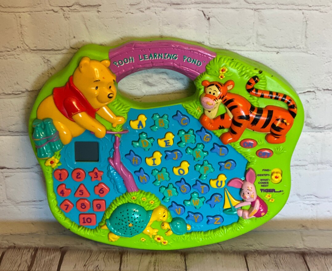 Winnie the Pooh's pooh Learning Pond by Tiger 1999 Vintage Educational ...