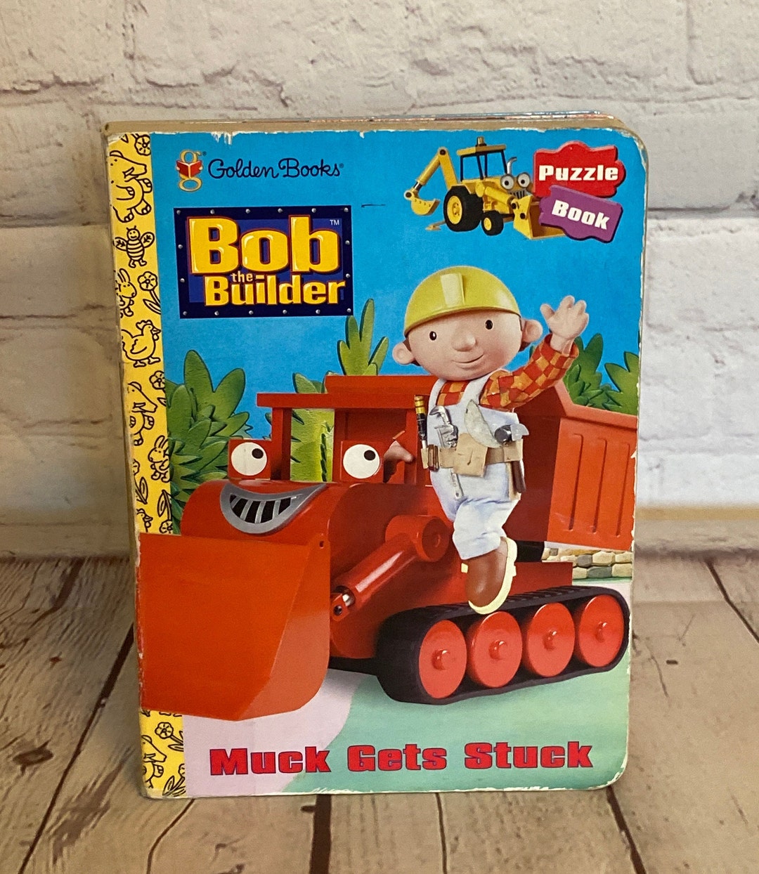 Bob the Builder muck Gets Stuck Hardcover Puzzle Book by Golden Books ...
