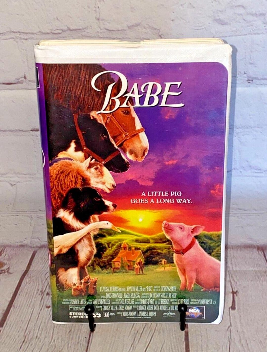 Babe VHS by MCA Universal 1996 | Rated G | Running Time: 1 Hour 32 ...